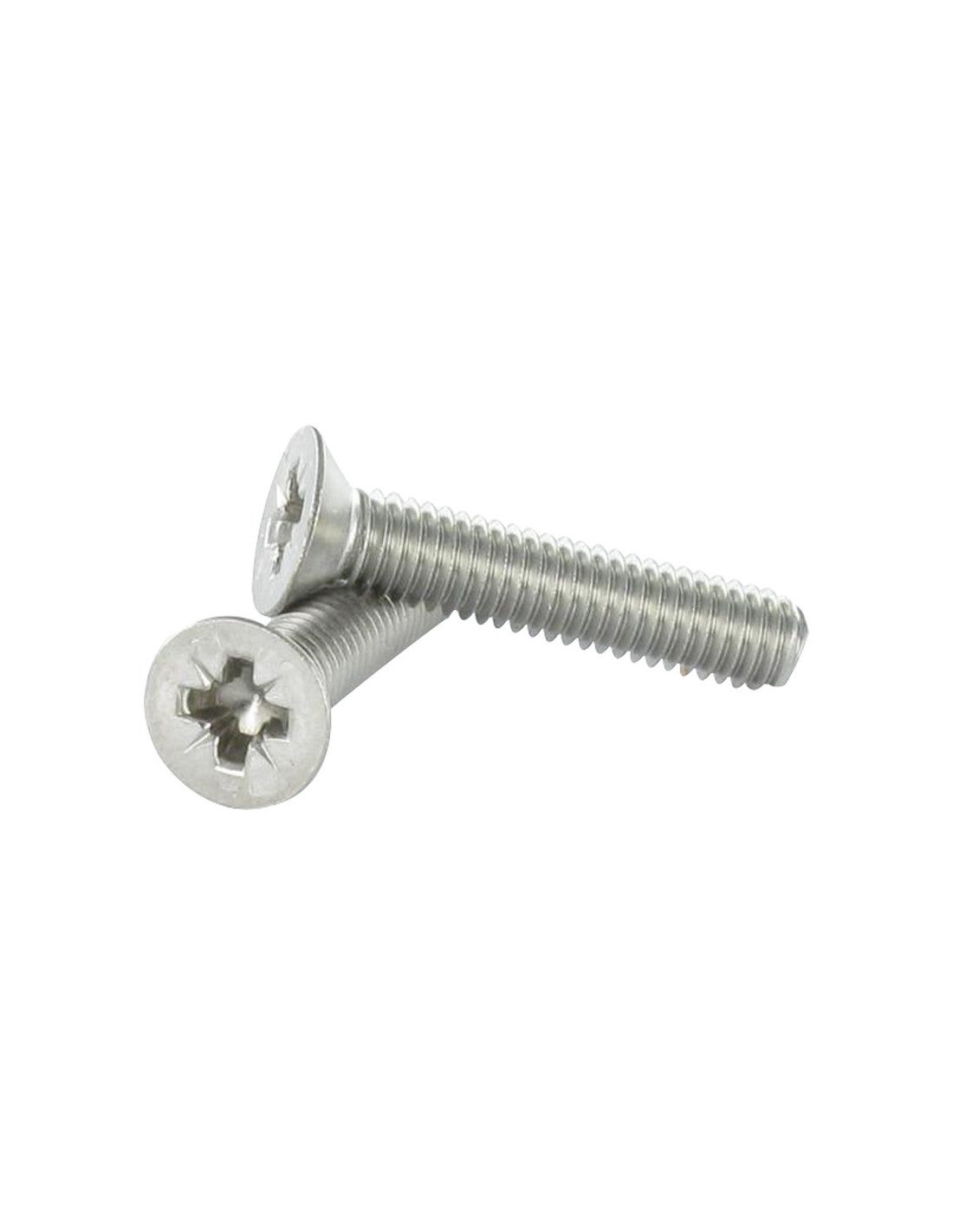 Vis métaux Inox A2 Tête fraisée TF Pozi 4 M8X16-100 pièces | Leroy Merlin