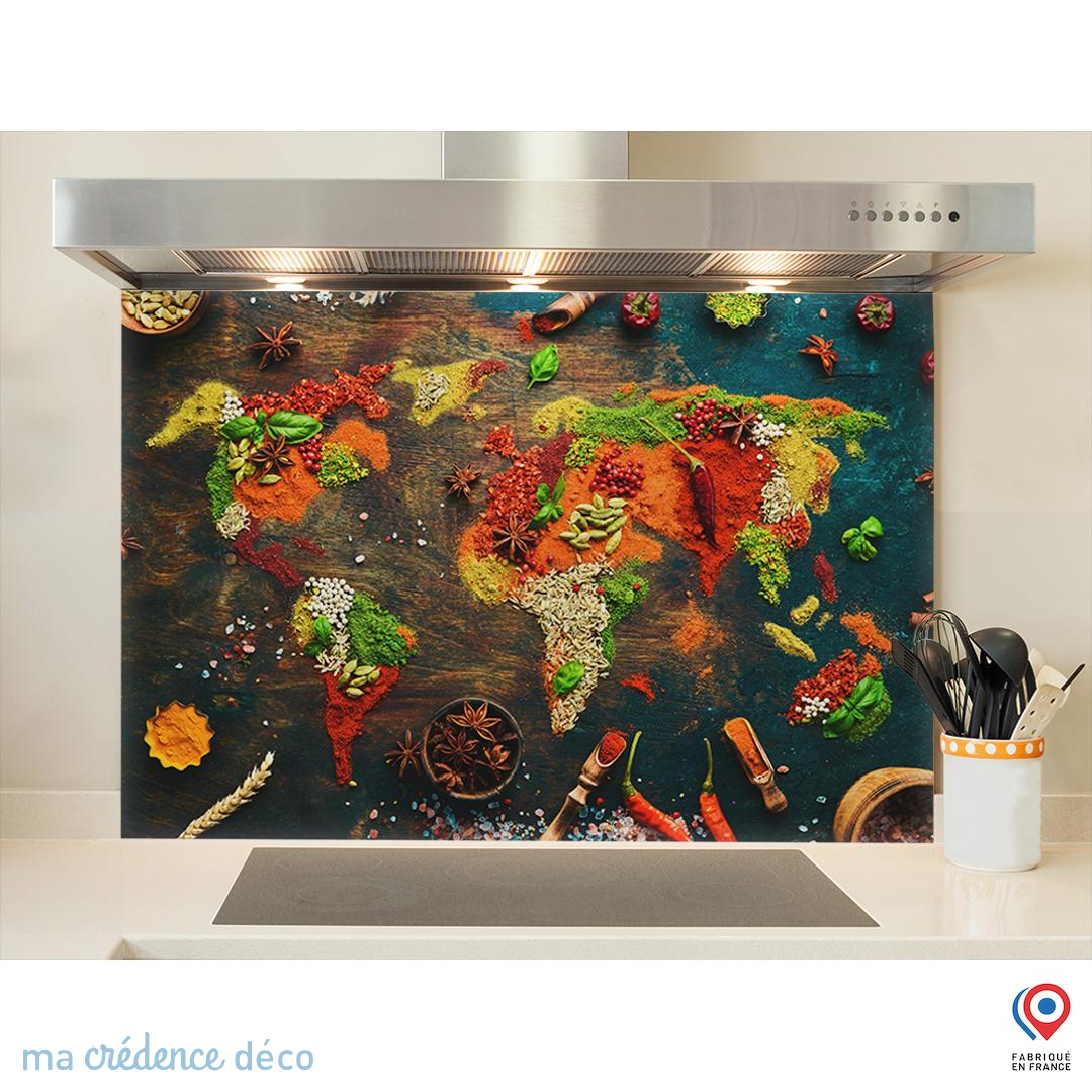 Crédence cuisine fond de hotte Bon appétit - Aludibond - L 70 cm x H 60 ...