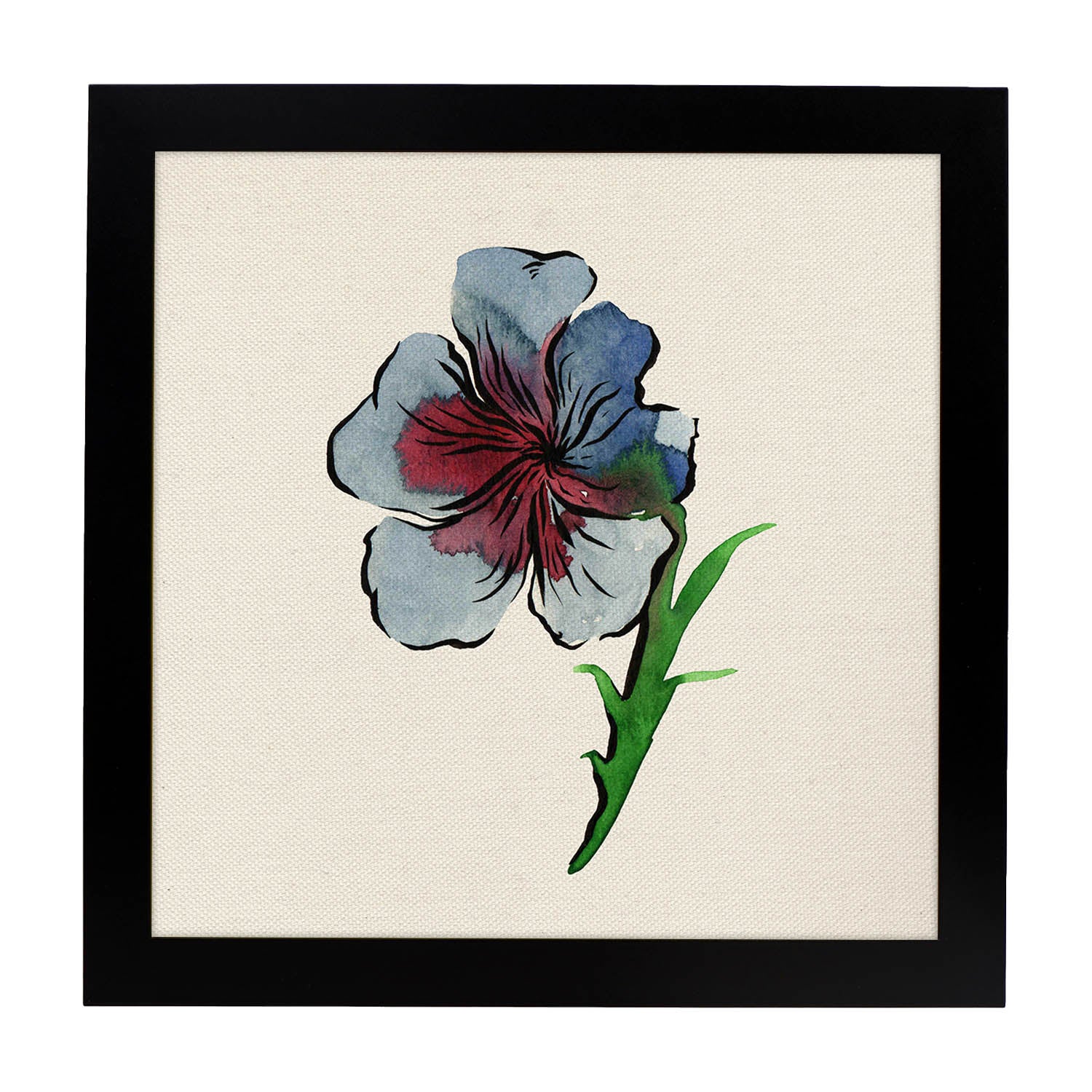 Affiche De Fleur Et De Nature. Fleur Carrée De Mes Rêves, Illustrée De ...