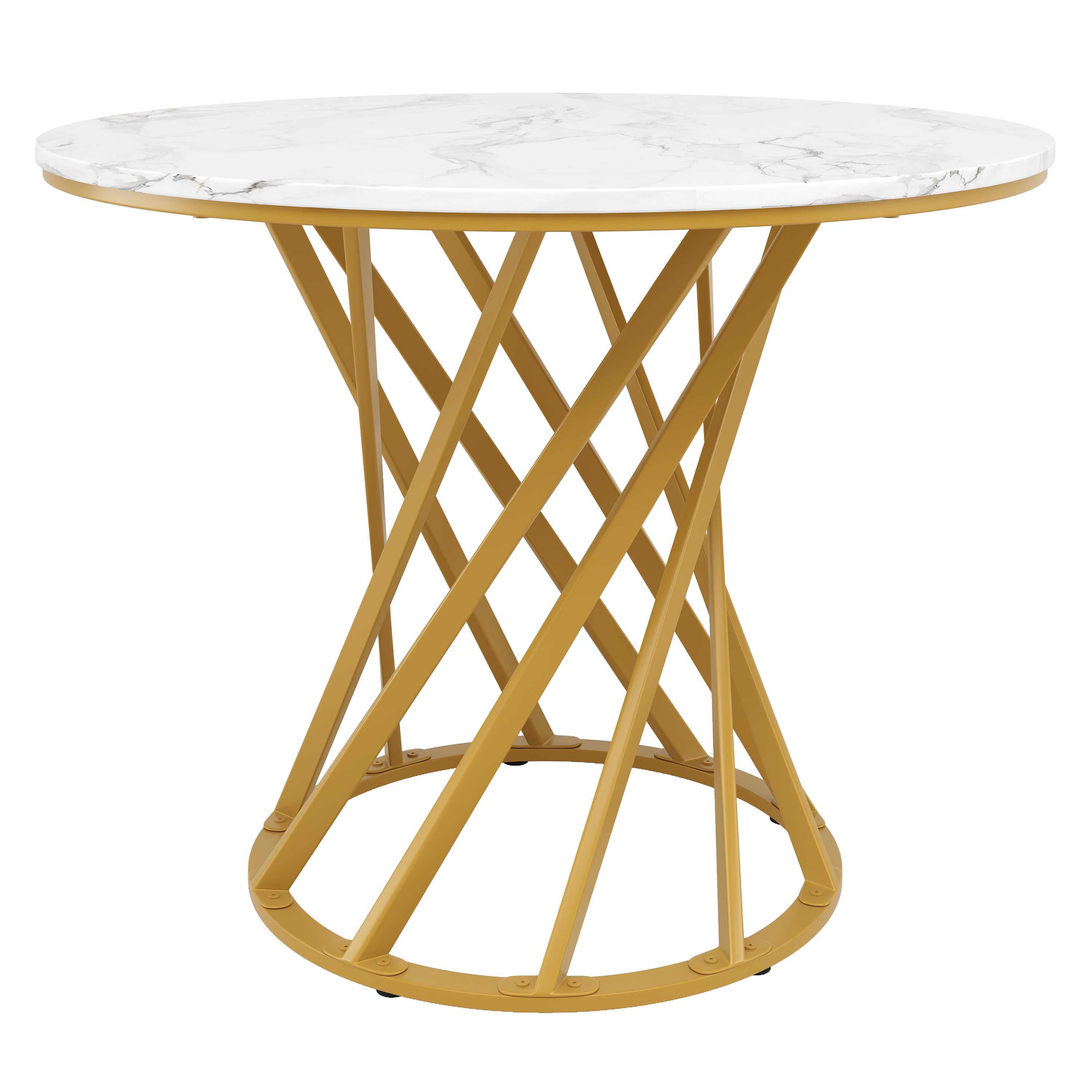 Table ronde (80×80×76 cm), table de cuisine, pour 4 personnes, idéale ...