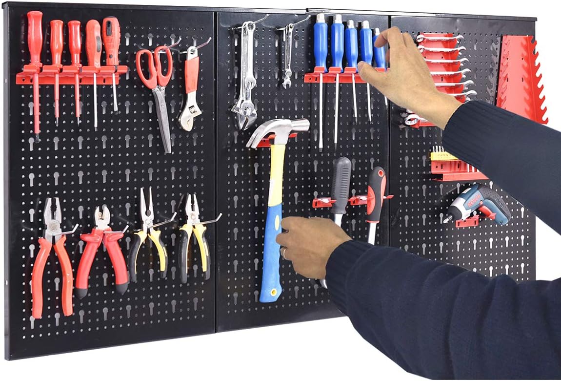 Panneaux Muraux de Rangement pour Outils Tableau Perfore, Materiau A3 ...