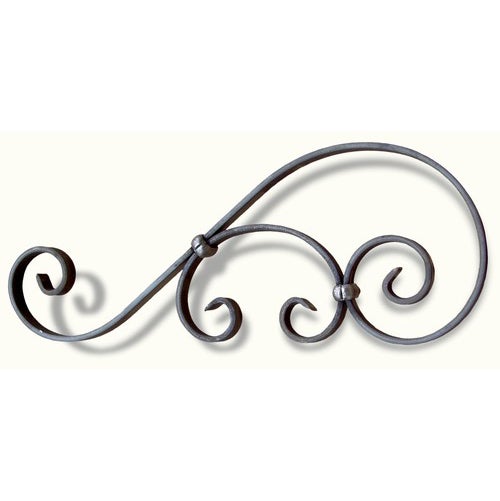 Volute en S inégale coupe droite - Hauteur 470mm Largeur 180mm Plat ...