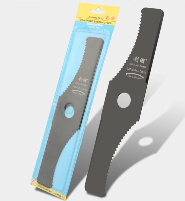 Lame de débroussailleuse en acier 2t, pièces de rechange pour tondeuse à gazon, lame dentelée ...