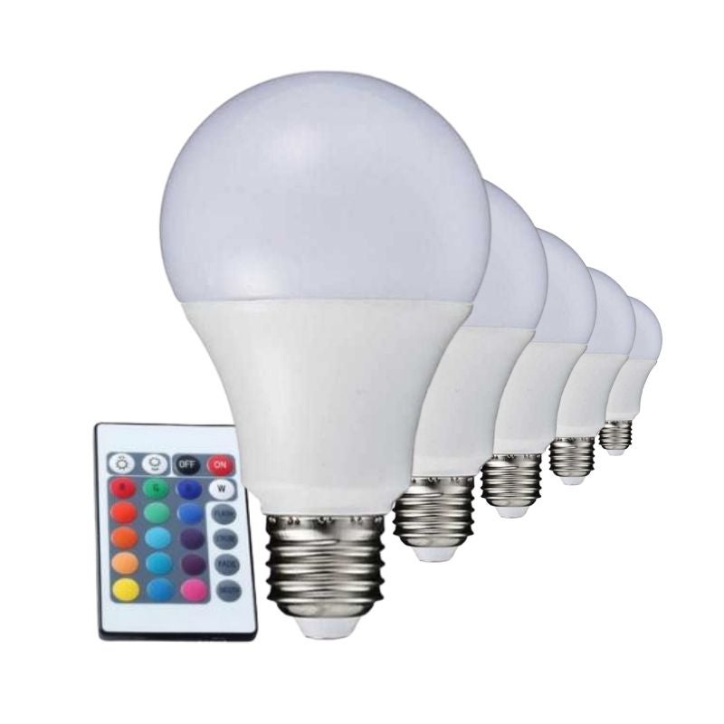Ampoule E27 LED 5W 220V RGB - Pack de 5 - SILUMEN | Leroy Merlin