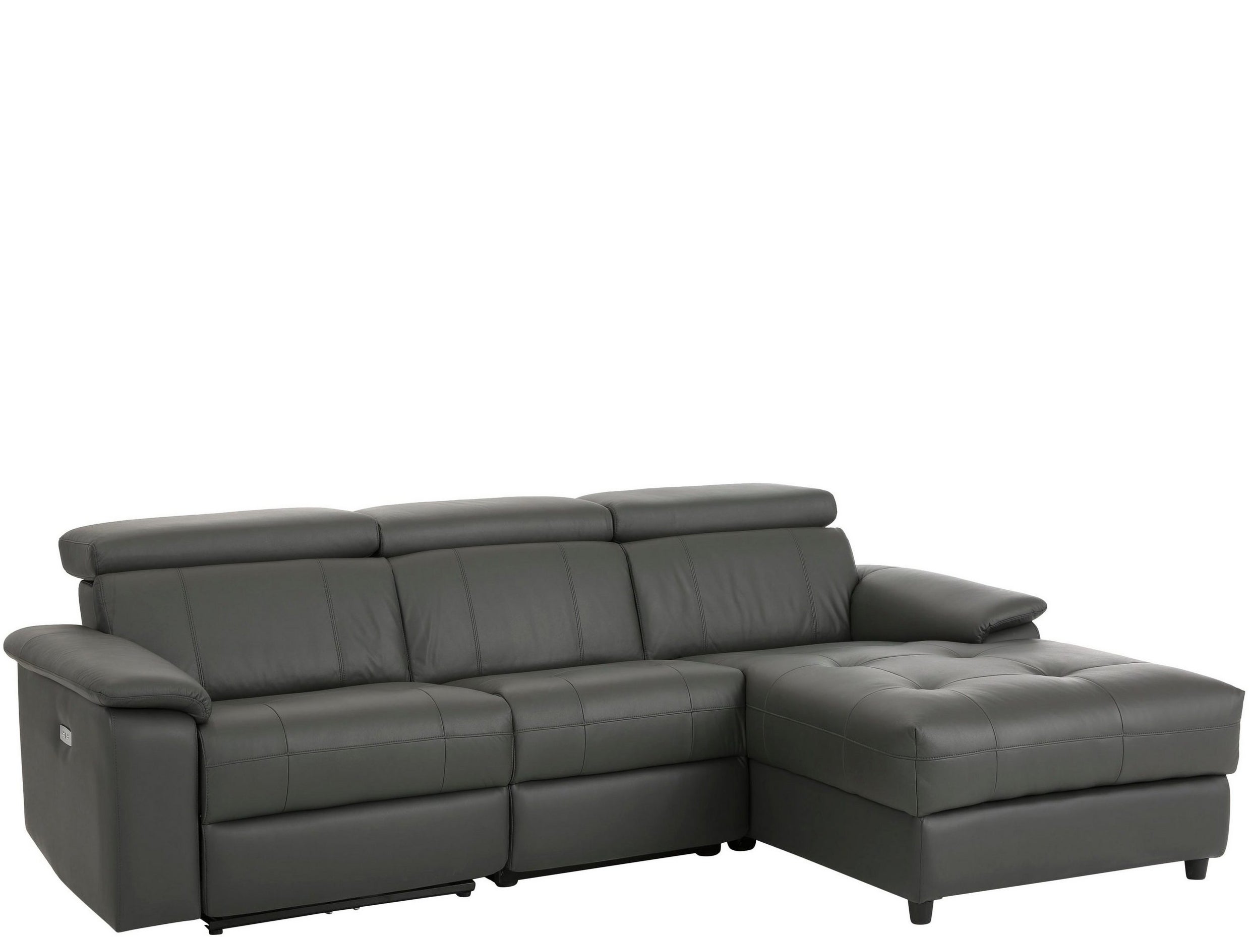 Tanaro|Sofá Chaise Lounge de 3 plazas, derecho, con función eléctrica ...