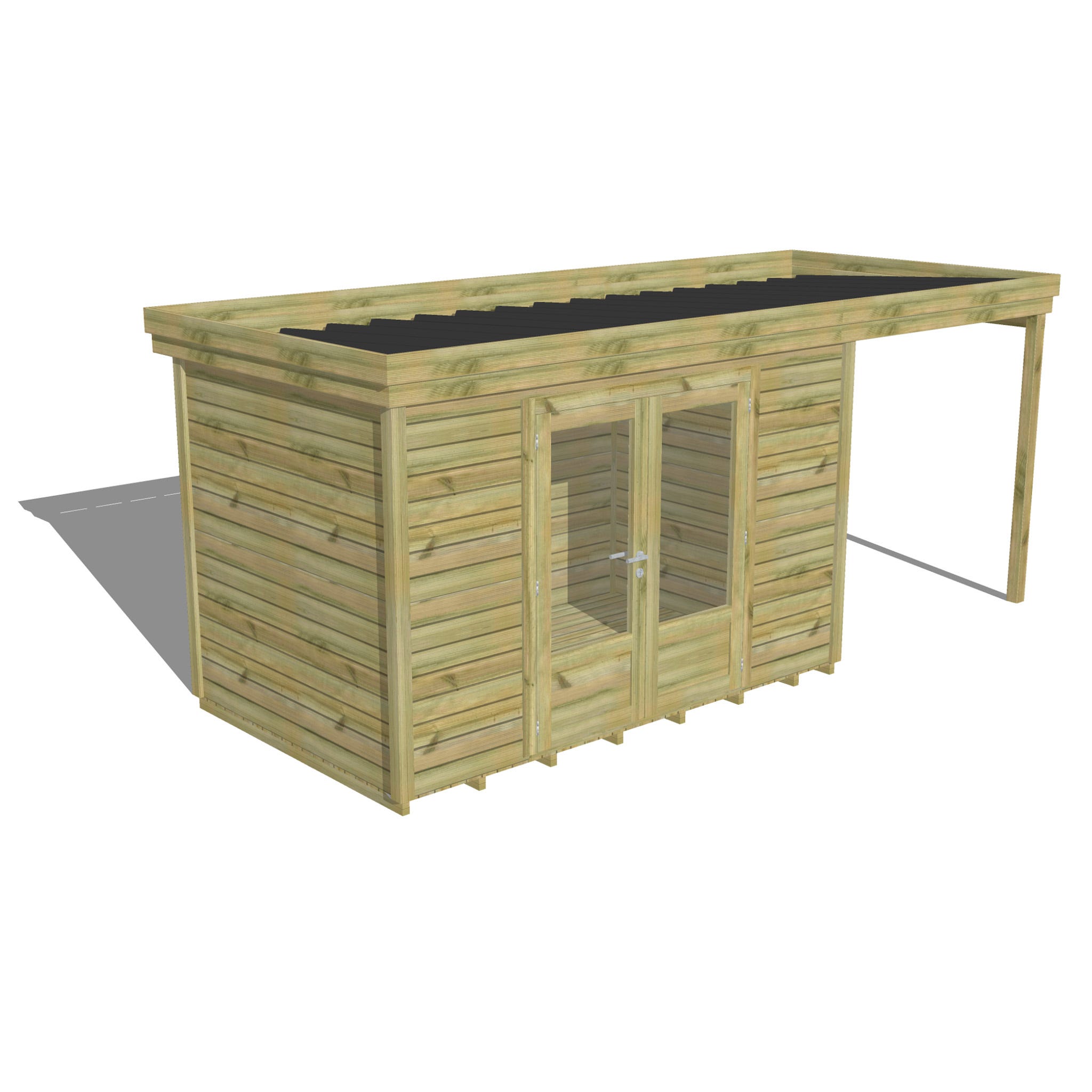 ABRI DE JARDIN bois Pin autoclave 27mm - 5,44x2,14m / 11,6m2 - Bac ... ABRI DE JARDIN bois Pin autoclave 27mm - 5,44x2,14m / 11,6m2 - Bac ...