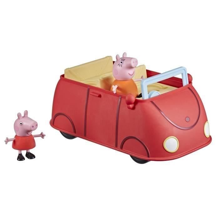 Voiture rouge familiale Peppa Pig - Jouet préscolaire avec figurines ...