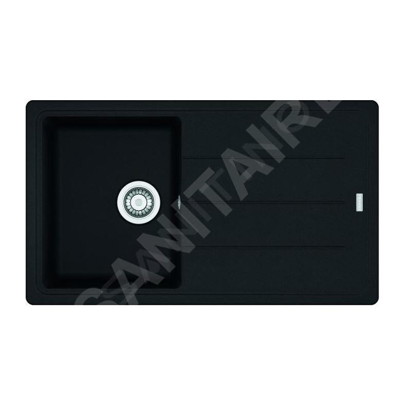 Franke Basis - Évier en fragranit BFG 611-86, 86x50 cm, noir mat 114. ...