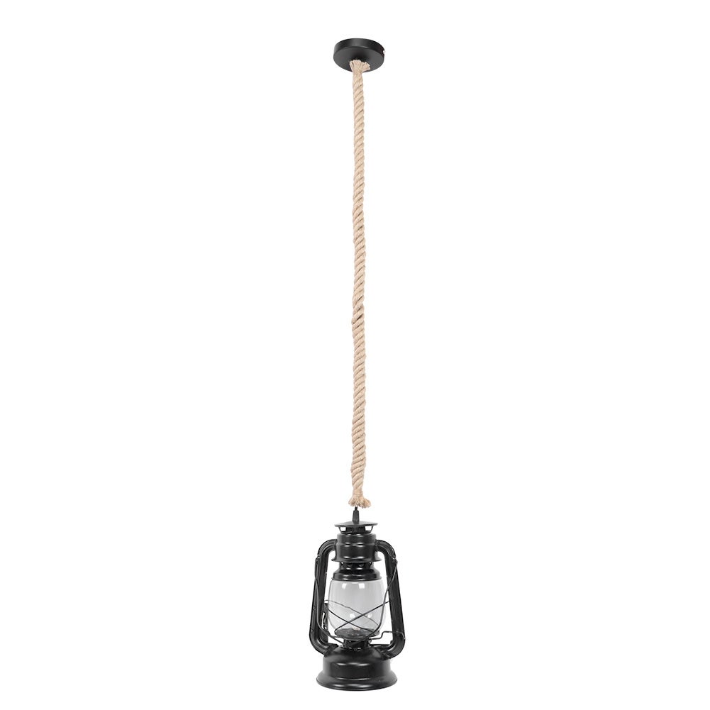 Lámpara Colgante De Linterna Vintage Con Cuerda Retro Para Decoración ...