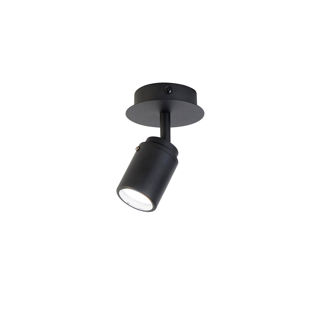 Qazqa spot de plafond - Ducha - noir, gu10, ampoule led 4.5w, 2700k ...