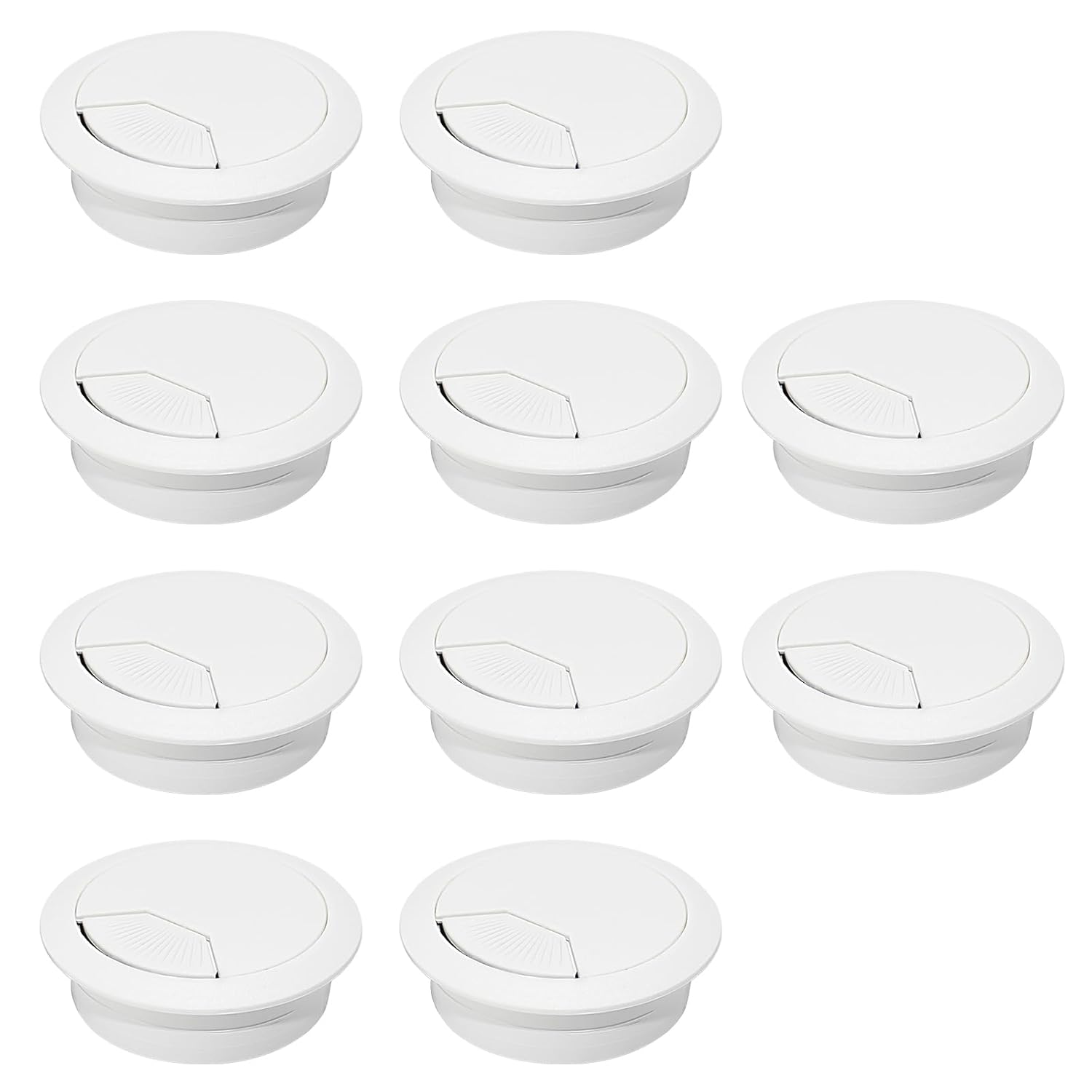 Passe-câbles de bureau, cache-câbles en plastique ABS, organiseurs de ...