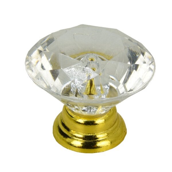 Tirador de muebles redondo "Diament" (en color dorado) | Leroy Merlin