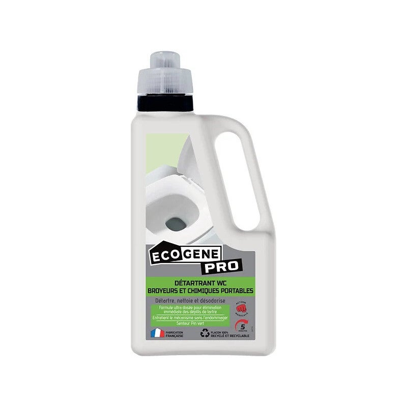 Détartrant WC broyeurs et chimiques portables 1L ECOGENE PRO | Leroy Merlin