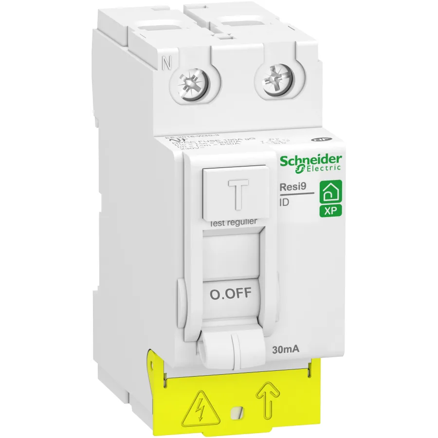 Interrupteur différentiel RESI9 30mA 2P peignable 2 x 63A Type A ...
