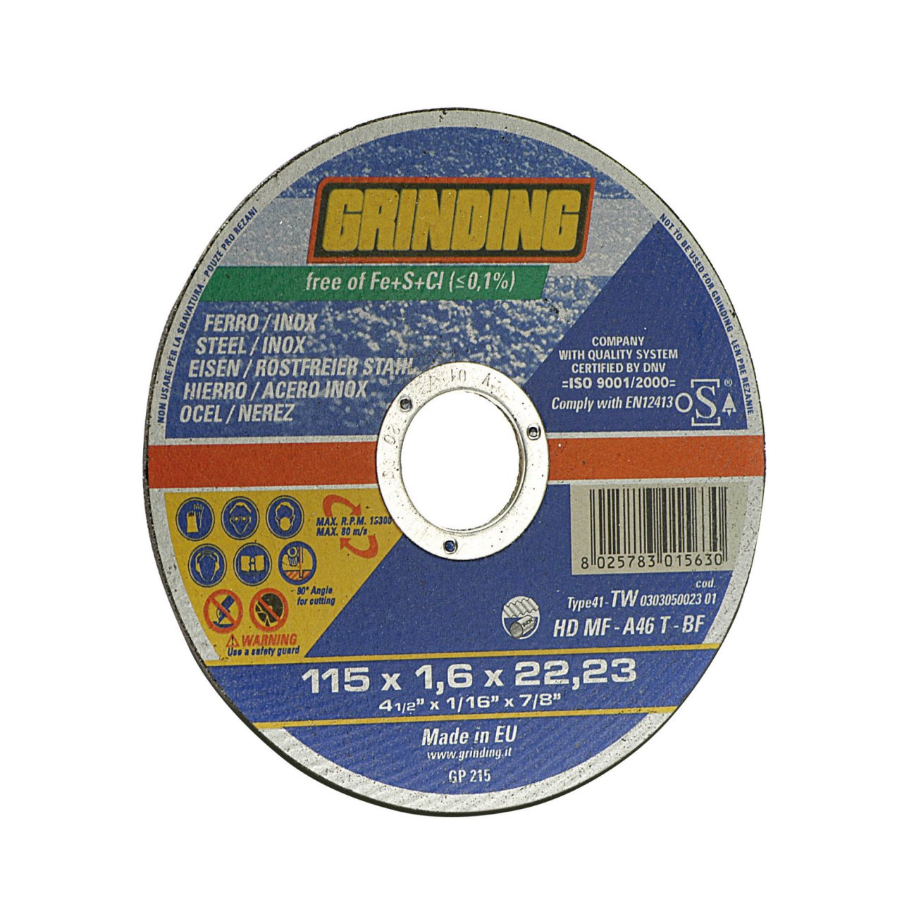 Mini disques pour le meulage du fer 120 115 X 1,6 | Leroy Merlin