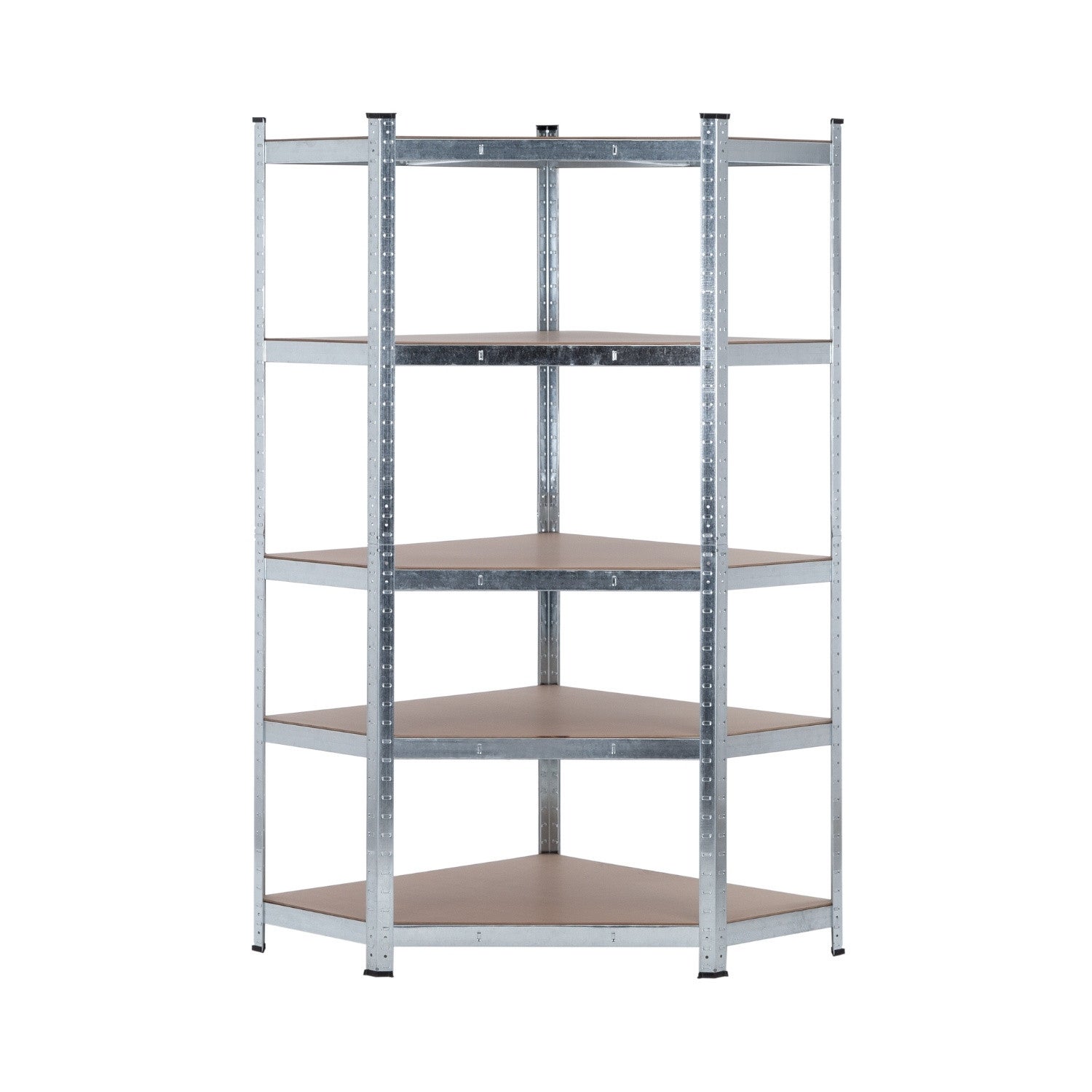 Etagère d'angle modulable en métal avec 5 étagères 875kg Argent ...