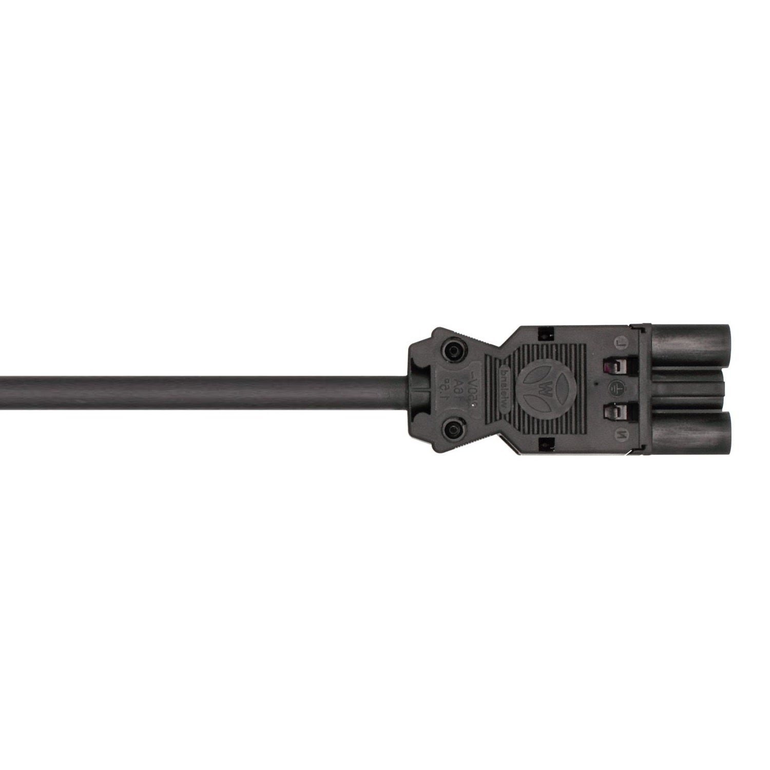 Ledkia Cable GST18 3 Polos Macho con cable de 1m Negro PA | Leroy Merlin