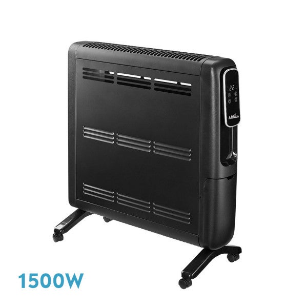 Emettitore di calore in alluminio nero Alpine 1500W 2 potenze Display ...