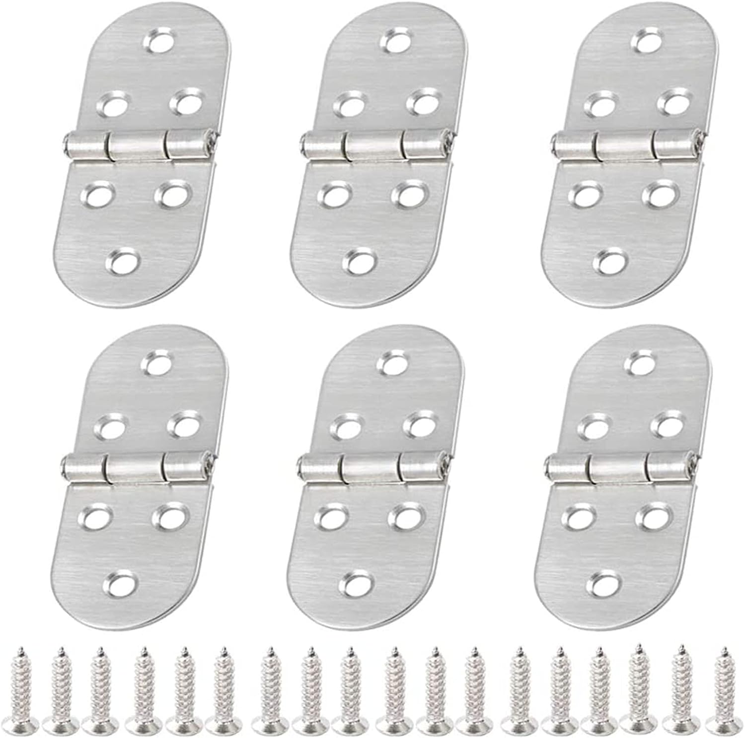 Charnières Pliables Inox (6 Pièces) – Pour Table, Placard, Trappe ou ...