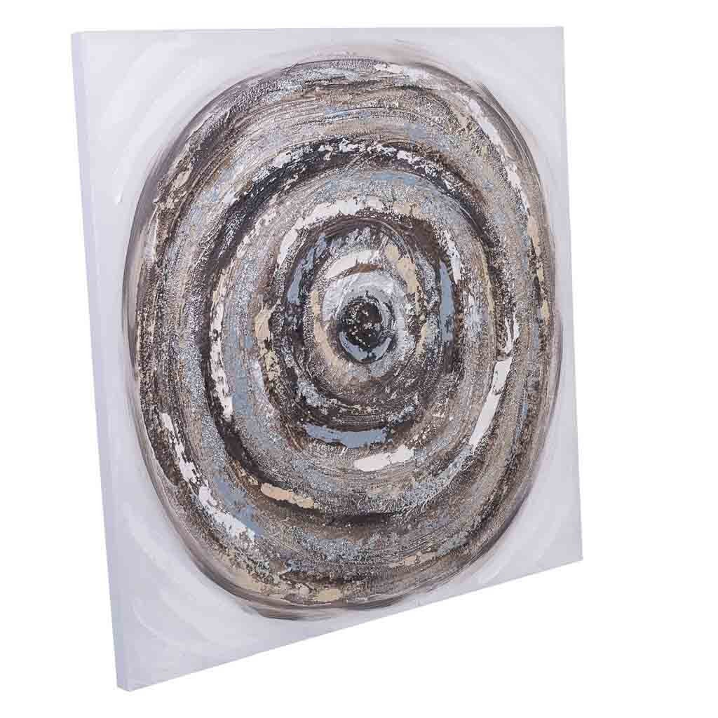 Cuadro con relieve pintado a mano 80x80x3 | Leroy Merlin