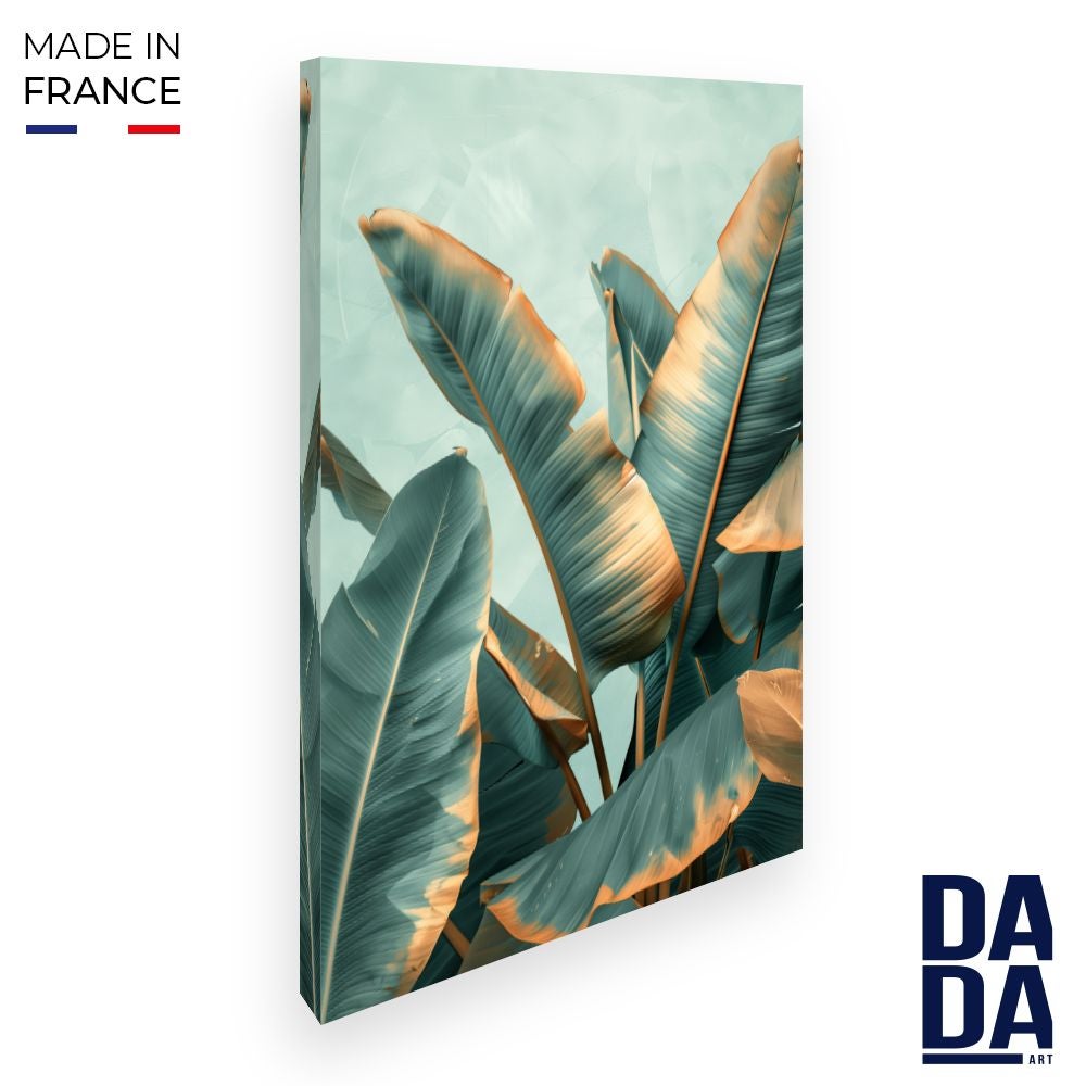Toile murale Feuilles tropicales élégantes / 50x70cm / Fabriqué en ...