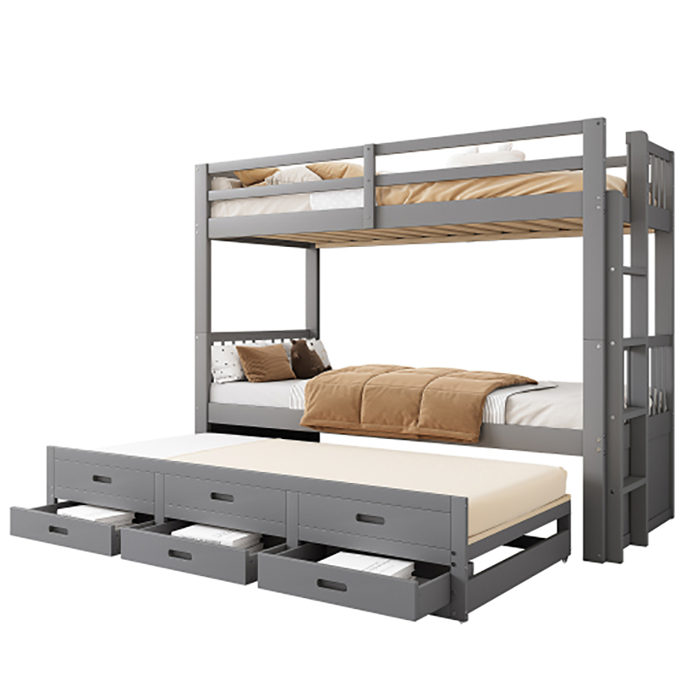 Lit superposé 90x200 cm lit enfant pour s et garçons avec échelle et ...