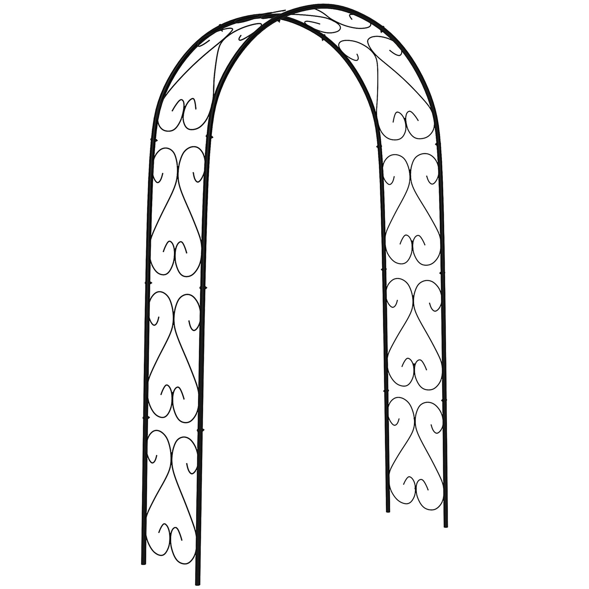 Garden Arch, Rose Arch, Gate Arch, Vintage Design, 125 x 37 x 230 cm ...