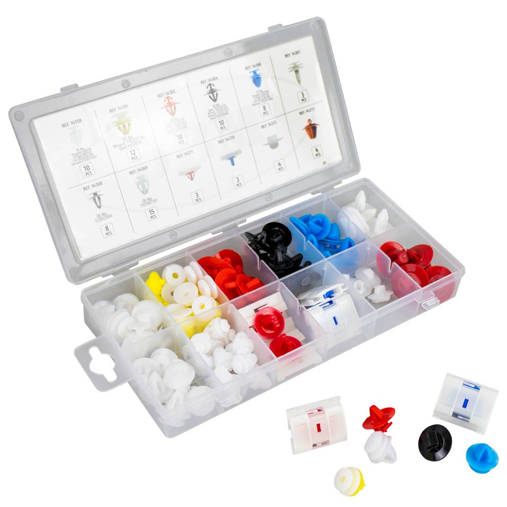 JBM ESTUCHE DE CLIPS RENAULT DACIA 90 PCS PARA MOLDURA | Leroy Merlin