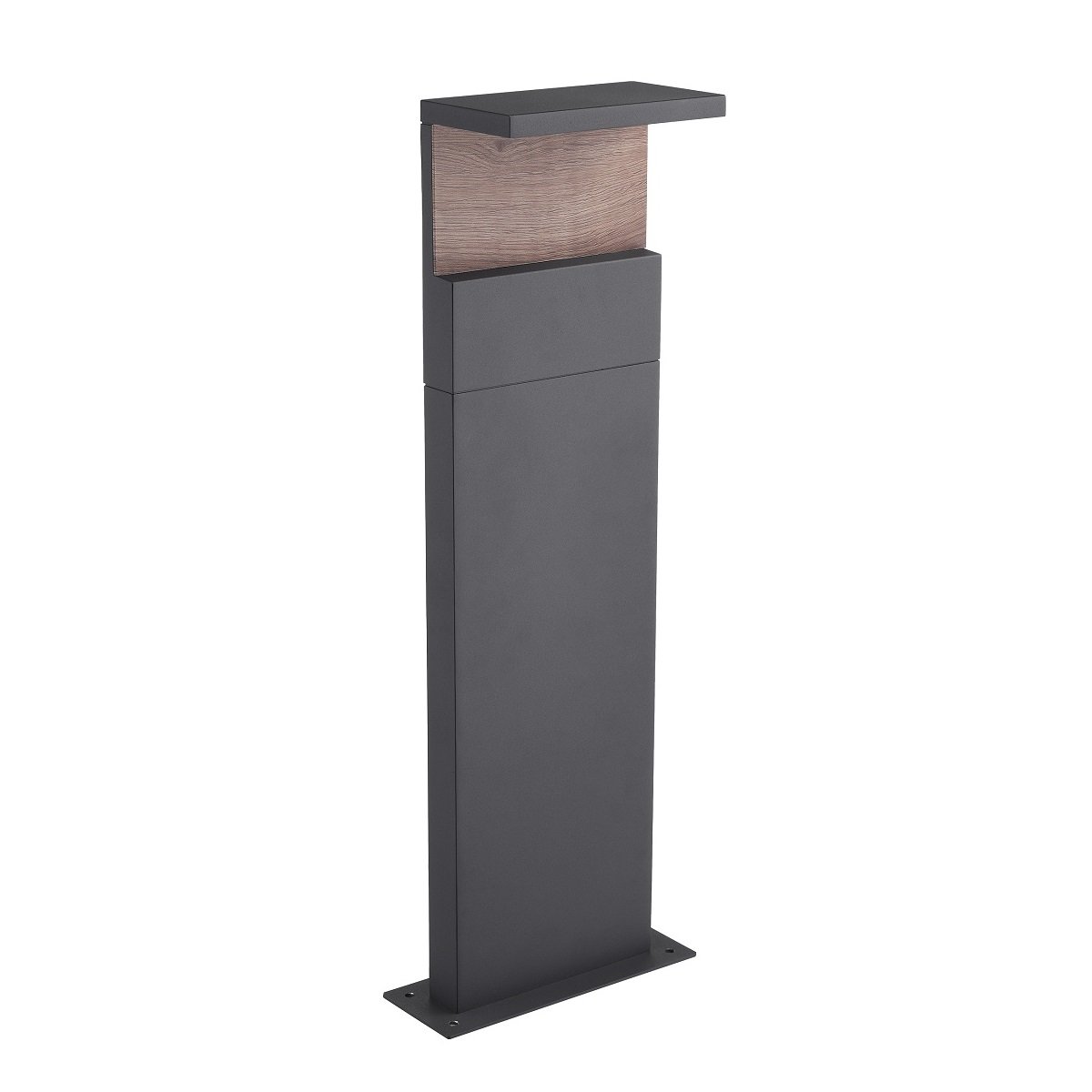 Heitronic LED Lampe de socle MANAO 600mm anthracite aspect bois 13 ...