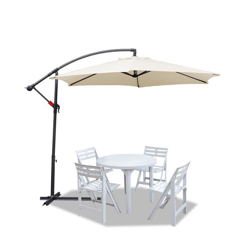 Parasol en aluminium Parasol de jardin pivotant à 360° Parasols avec ...