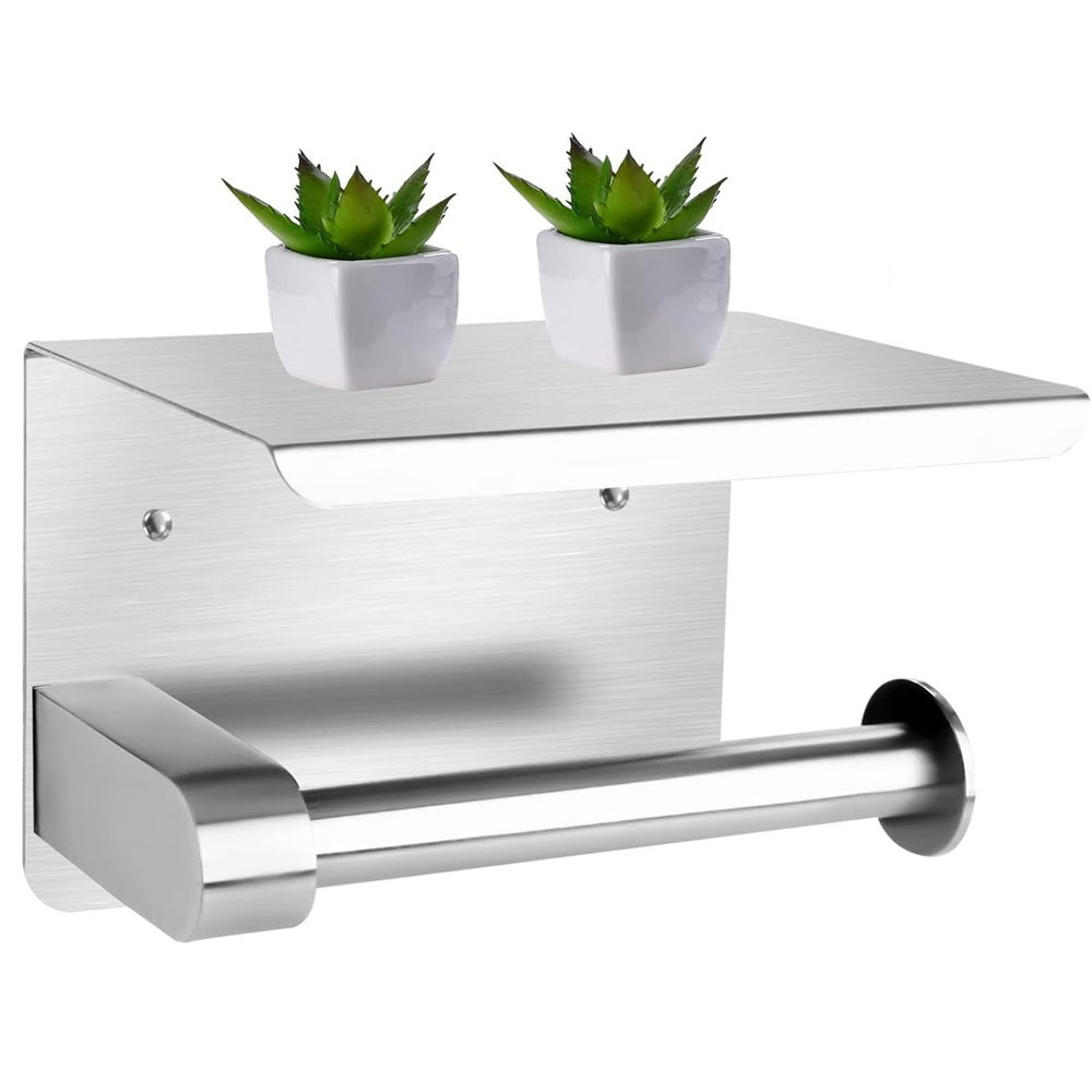 Argent，Porte Papier Toilette,Support Papier Toilette Mural,Porte ...