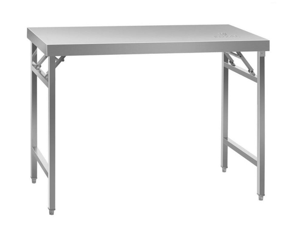 Table de travail cuisine professionnelle acier inox pliable 120 x 60 cm ...