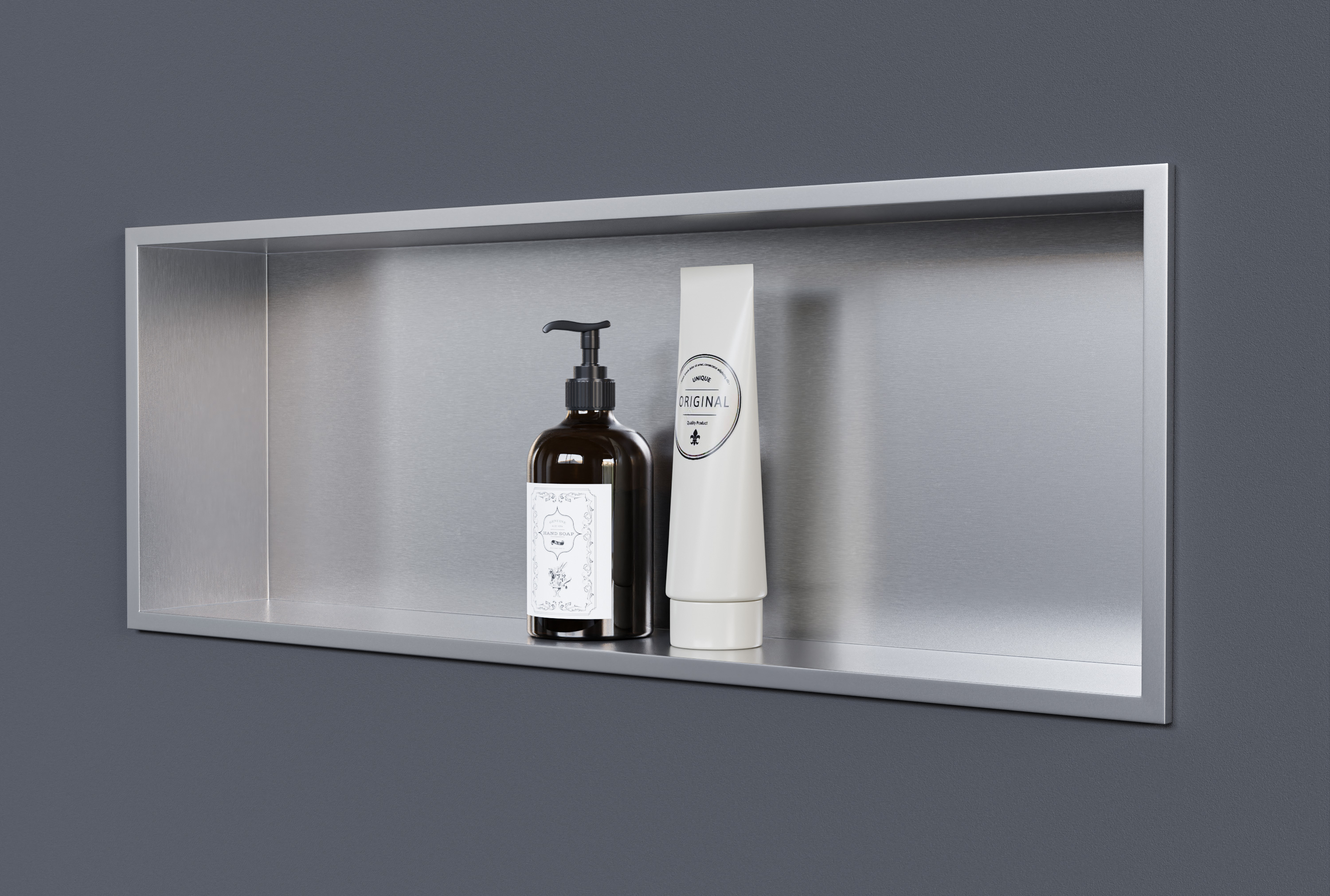 BERNSTEIN - Niche murale de douche, étagère encastrable douche acier ...