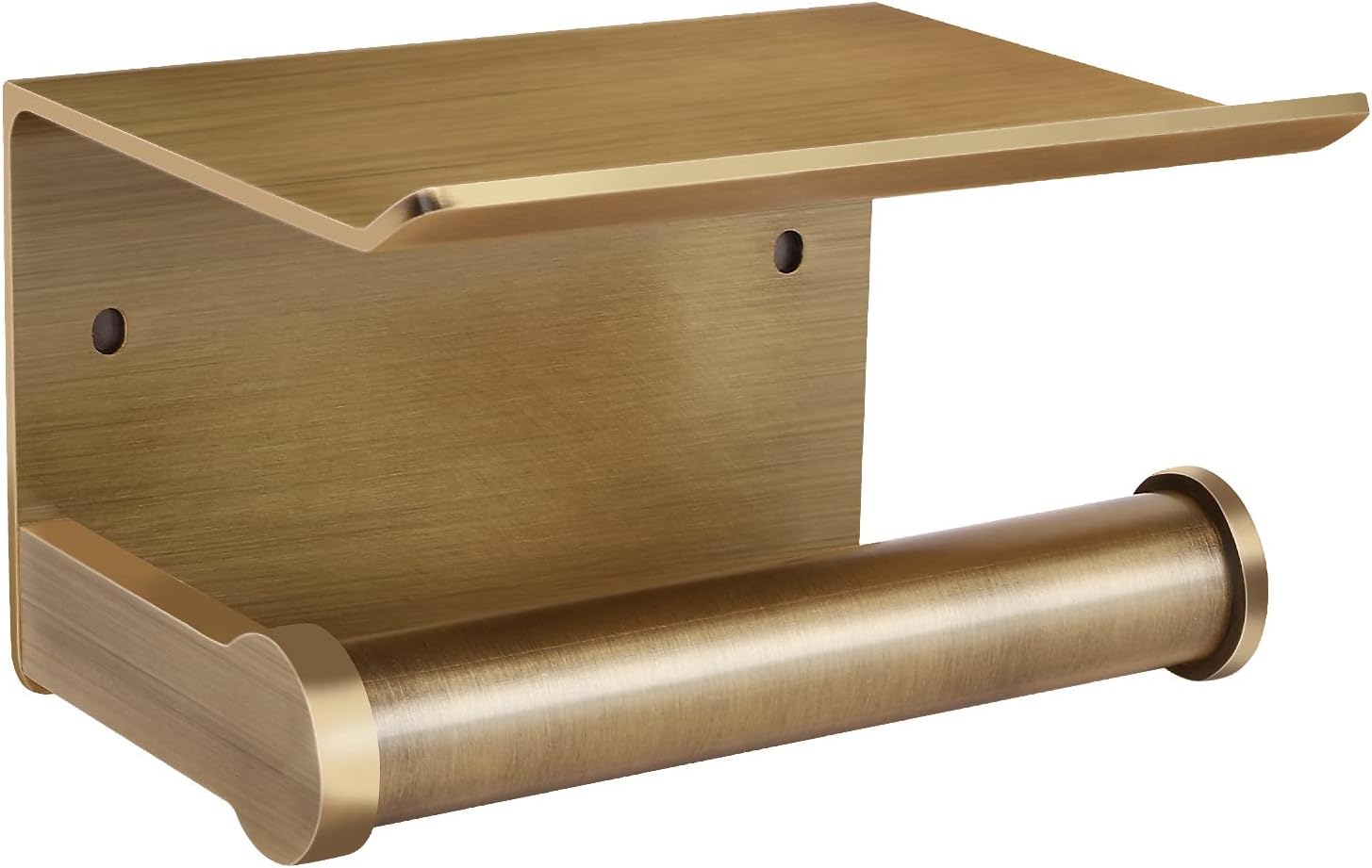 Portarrollos con estante, soporte de pared para papel higiénico con ...