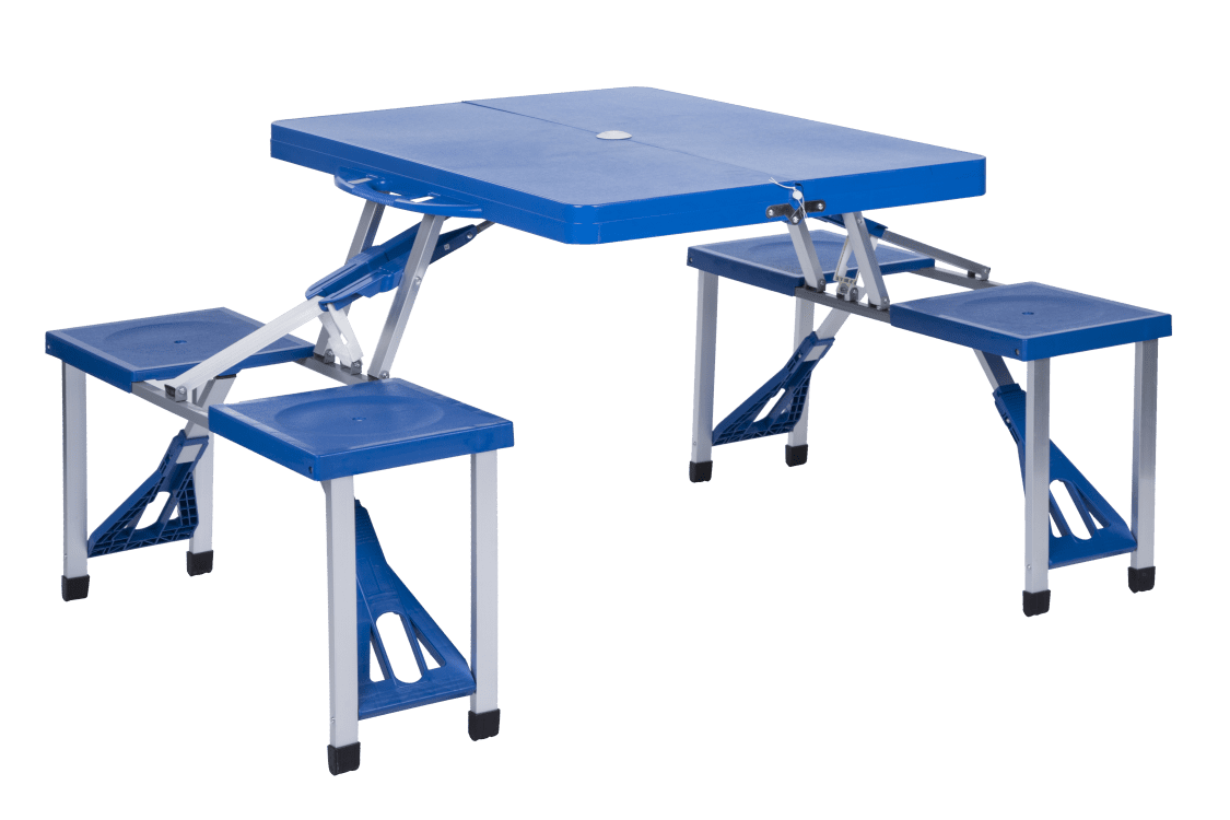 Table de camping 4 personnes avec banc - Kingcamp | Leroy Merlin