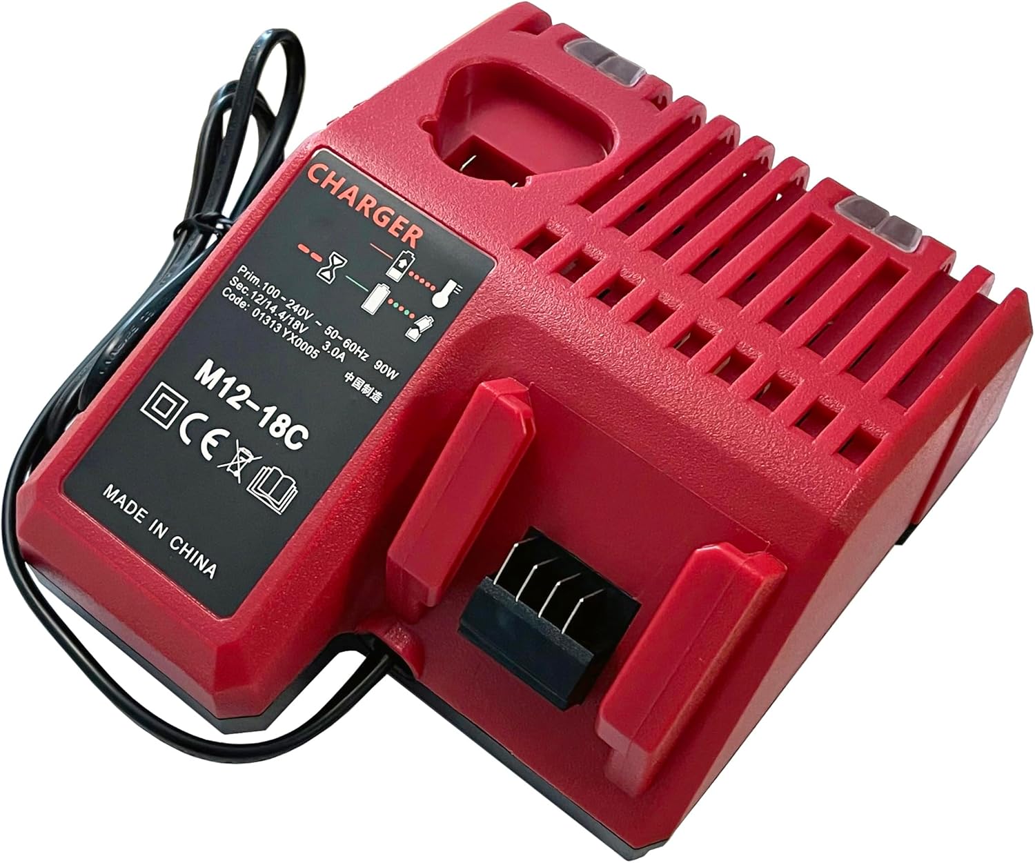 Le M12-18c remplace le chargeur Milwaukee 12v/18v pour batterie au ...