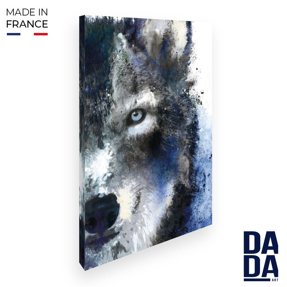 Toile Loup abstrait / 100x140cm / Fabriqué en France / DADA ART | Leroy ...