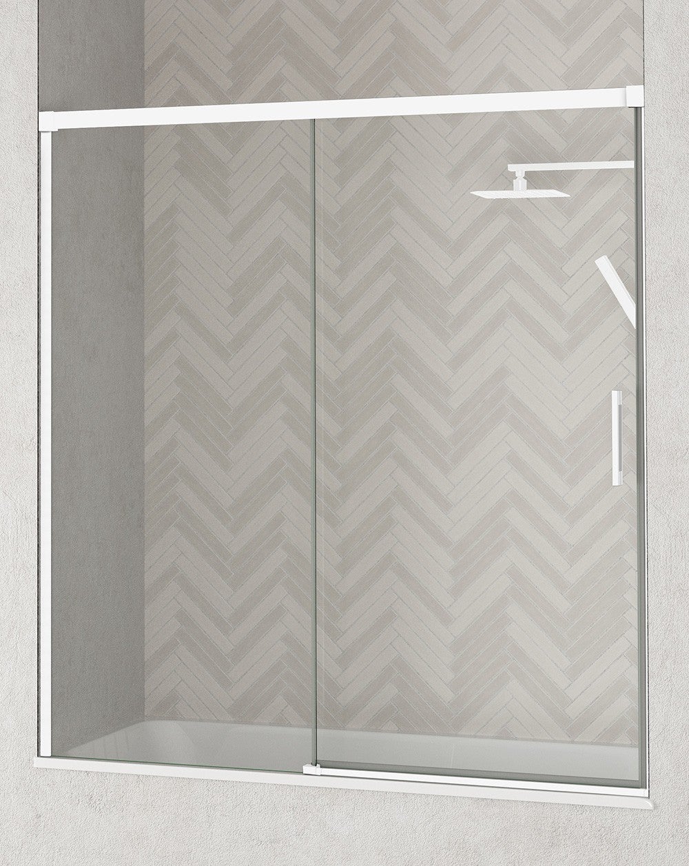 Ecran coulissant pour baignoire 1 porte 1 panneau fixe | 140 cm ...