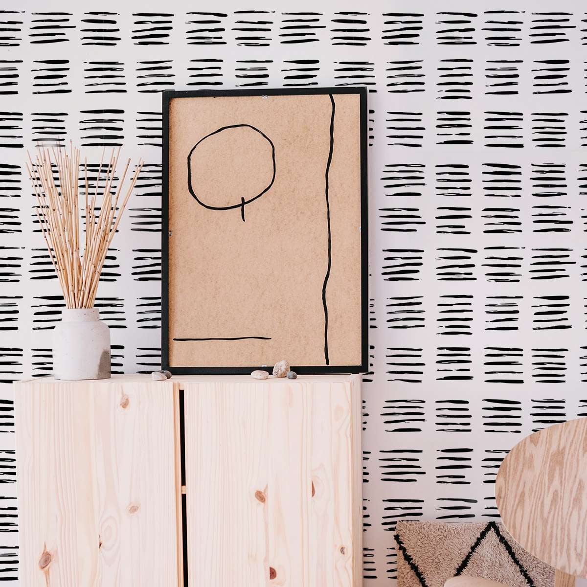 Papier peint adhésif scratch noir en vinyle lavable et amovible - 1 ...