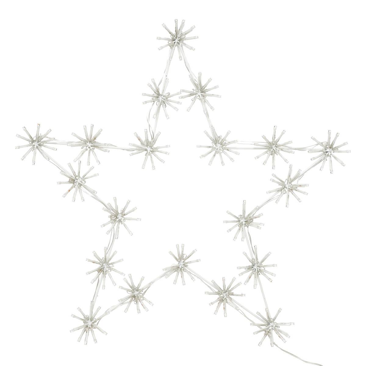 FEERIC LIGHTS & CHRISTMAS - Estrella de exterior h60cm 200 led blanco ...