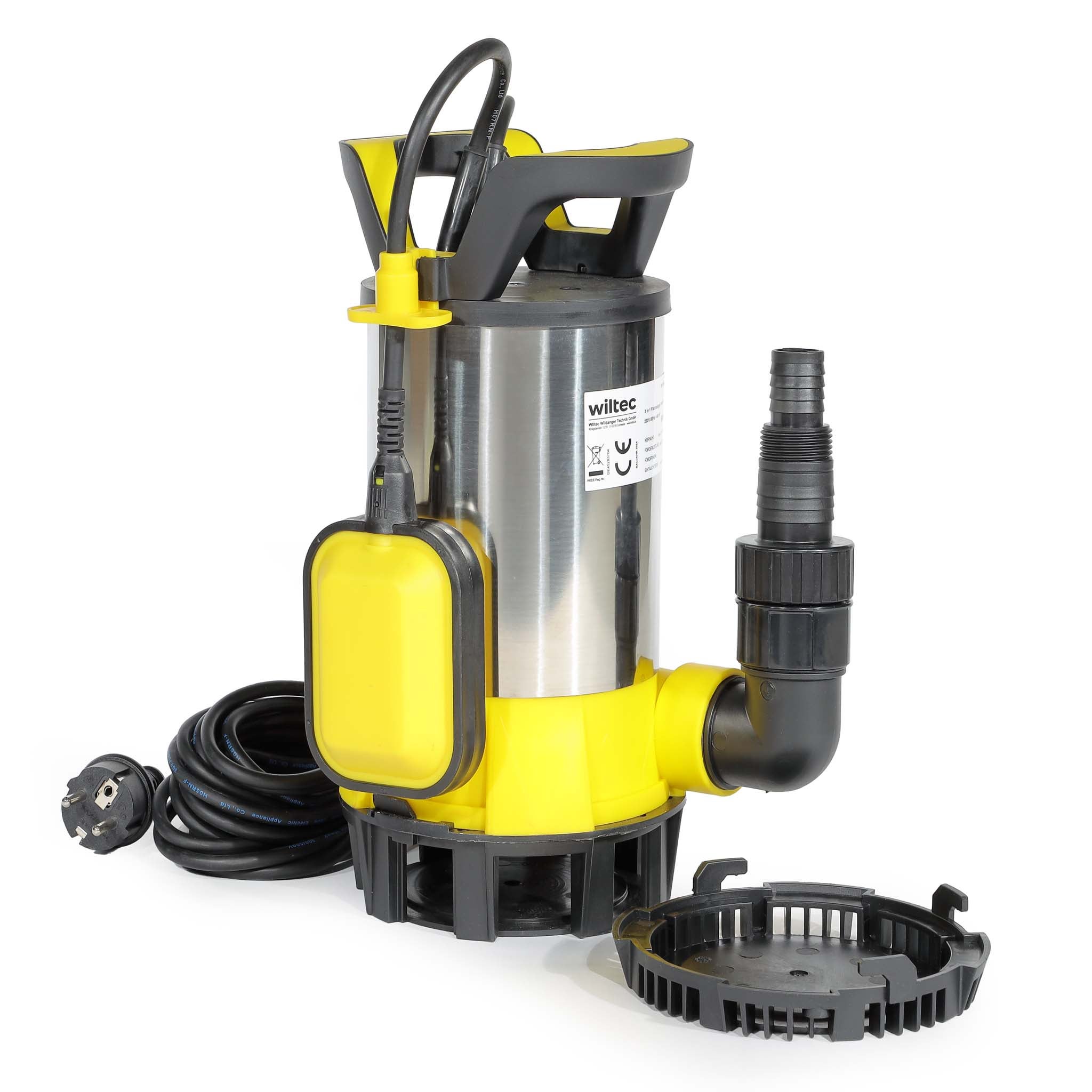 Pompe à eau immergée 3 en 1 à aspiration plate 750 W – 14000 l/h ...