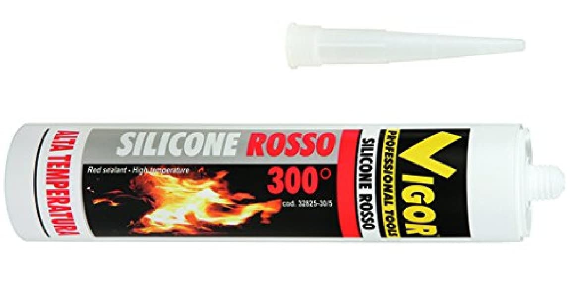 SILICONE VIGOR HT-300 ROSSO H.TEMPERATURE | Leroy Merlin