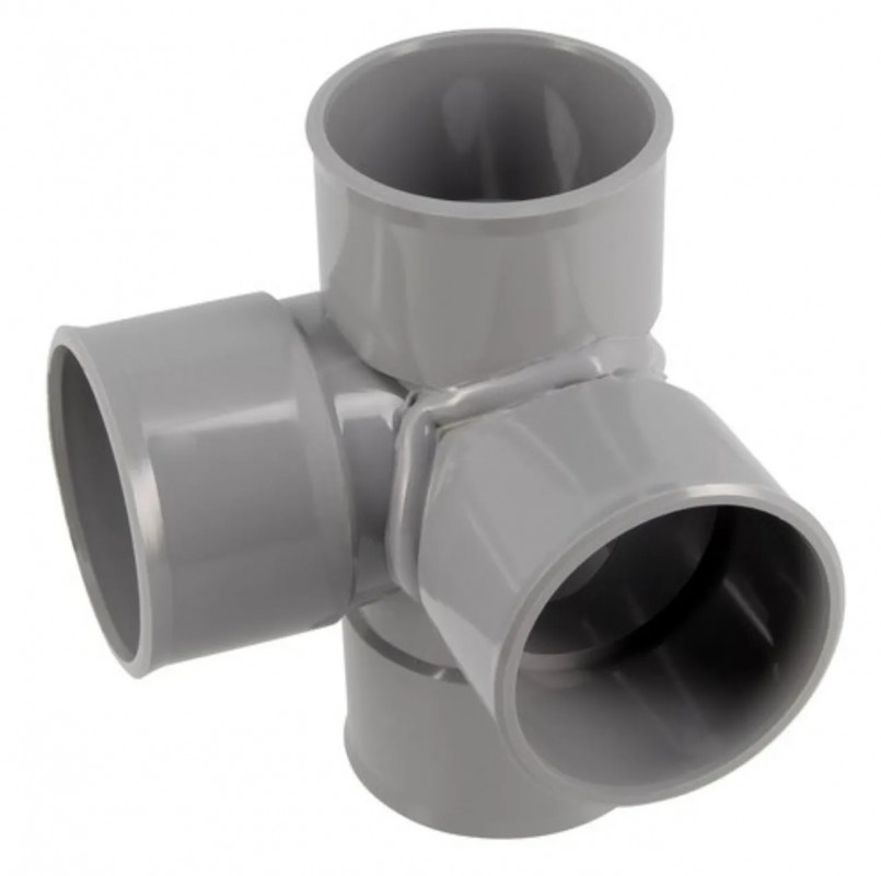 Croix d'angle PVC 87 degré 30 Femelle/Femelle, 50 | Leroy Merlin