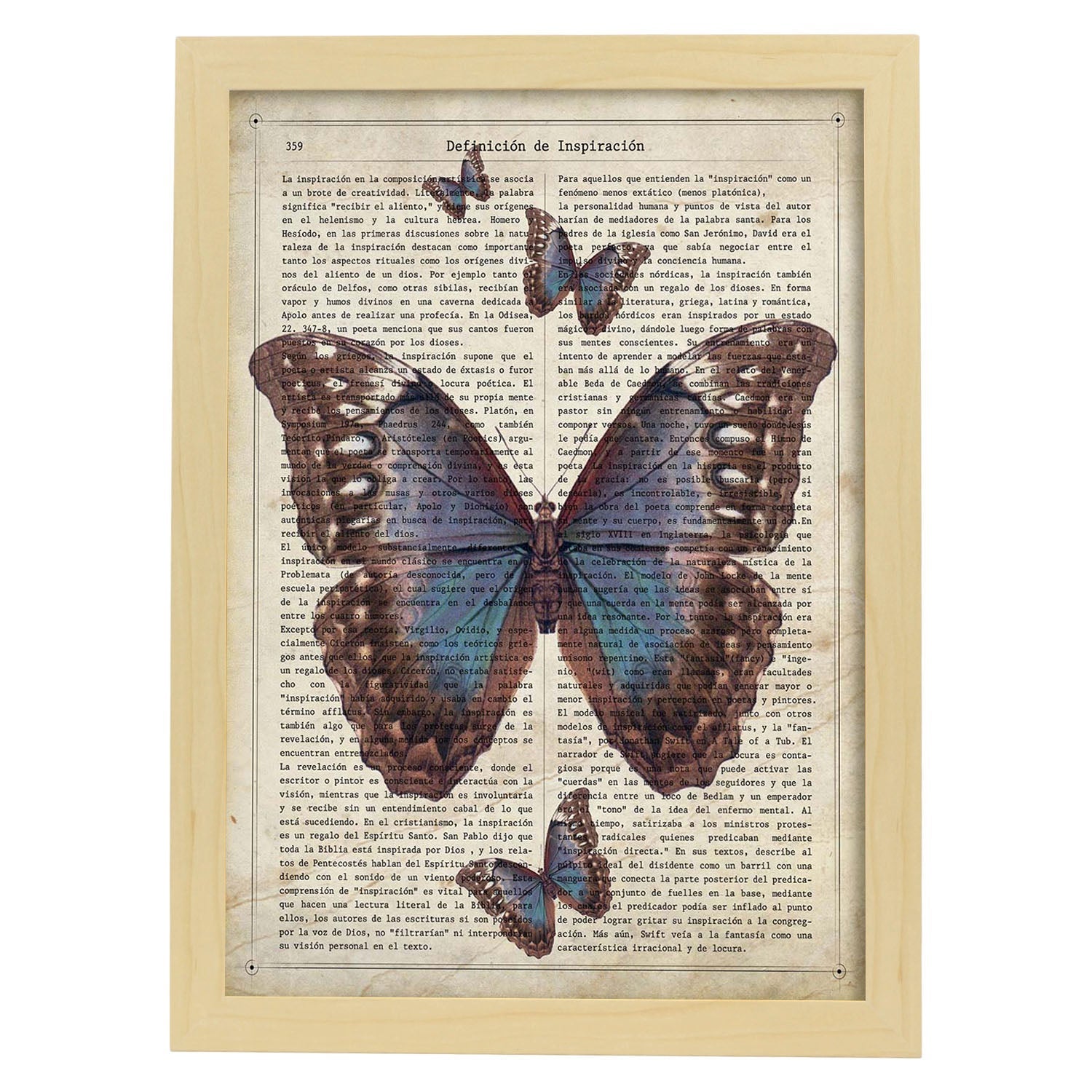 Affiche De Papillon Bleu Noir. Papillons. Décoration Des Papillons Et ...