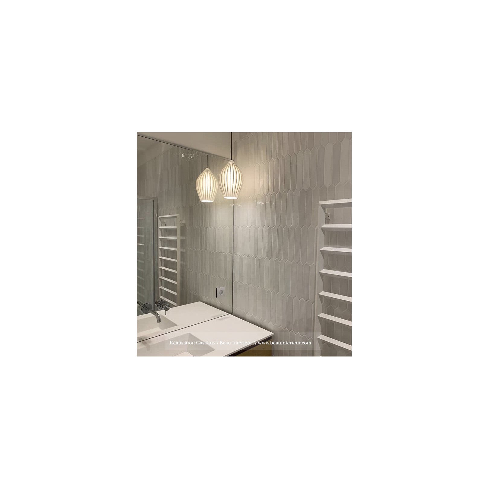 Carrelage mural faïence effet graphique GRADIENT CRAYON 24,5x4,3cm ...