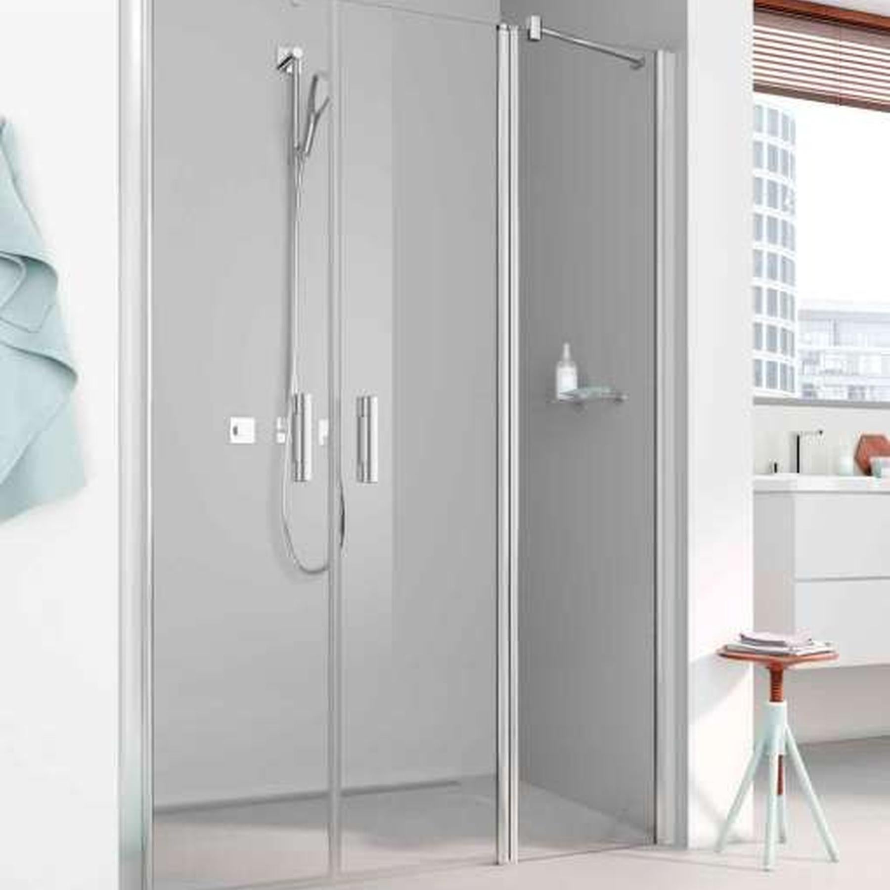 Parete doccia 2 persiane larghezza 150 cm altezza 200 cm profilo ...