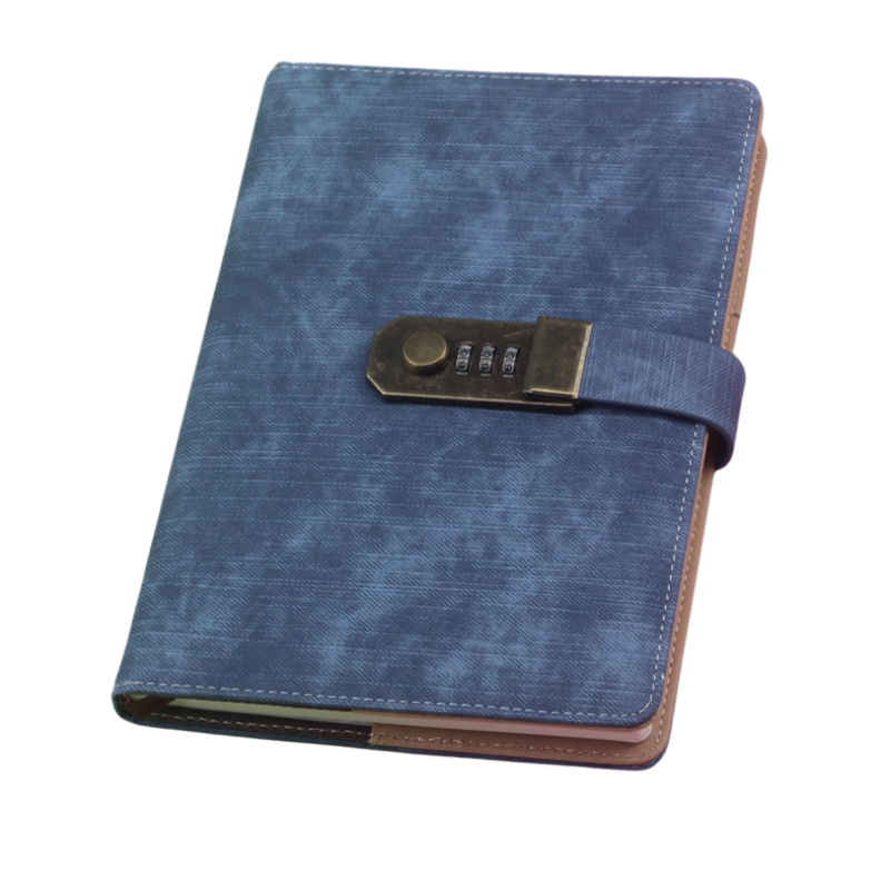 Libreta antigua con candado y contraseña DarkBlue | Leroy Merlin