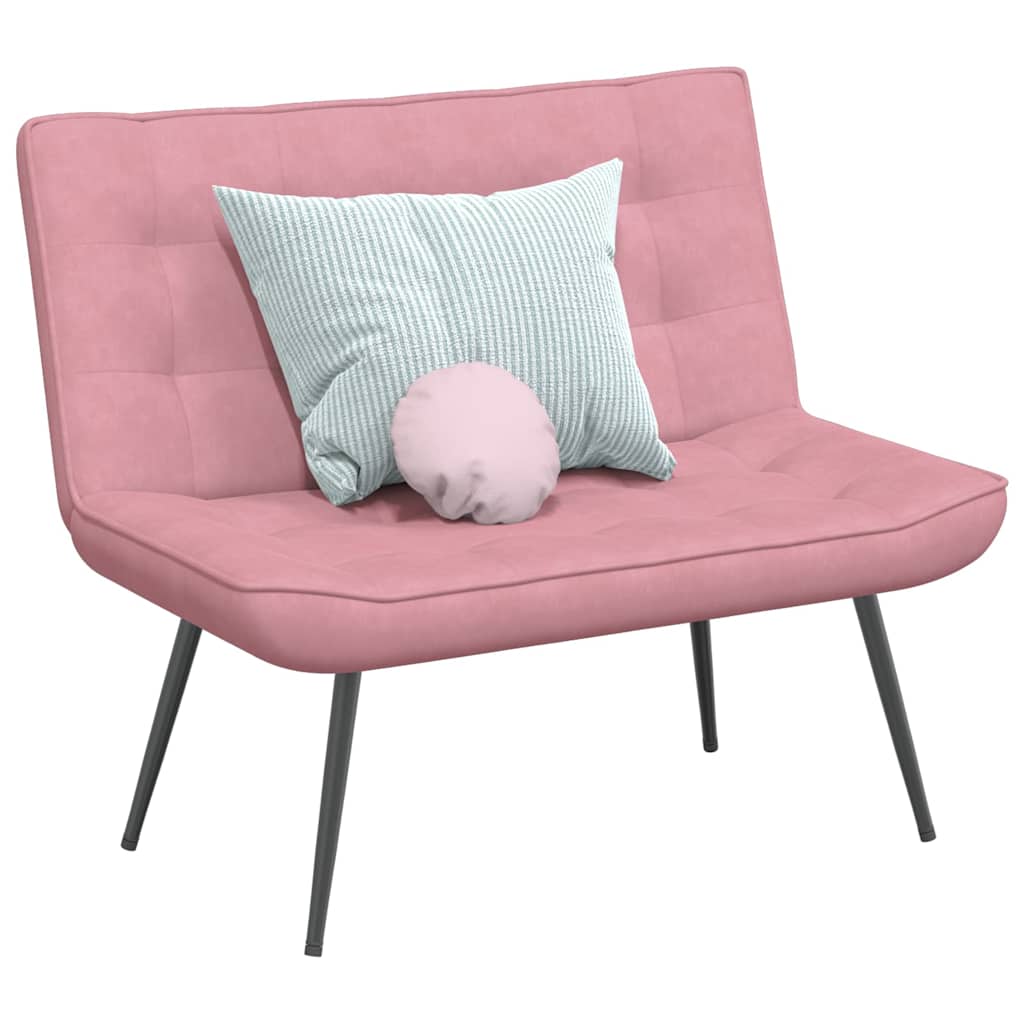 Maison Exclusive - Banc rose 110x74x84 cm velours | Leroy Merlin