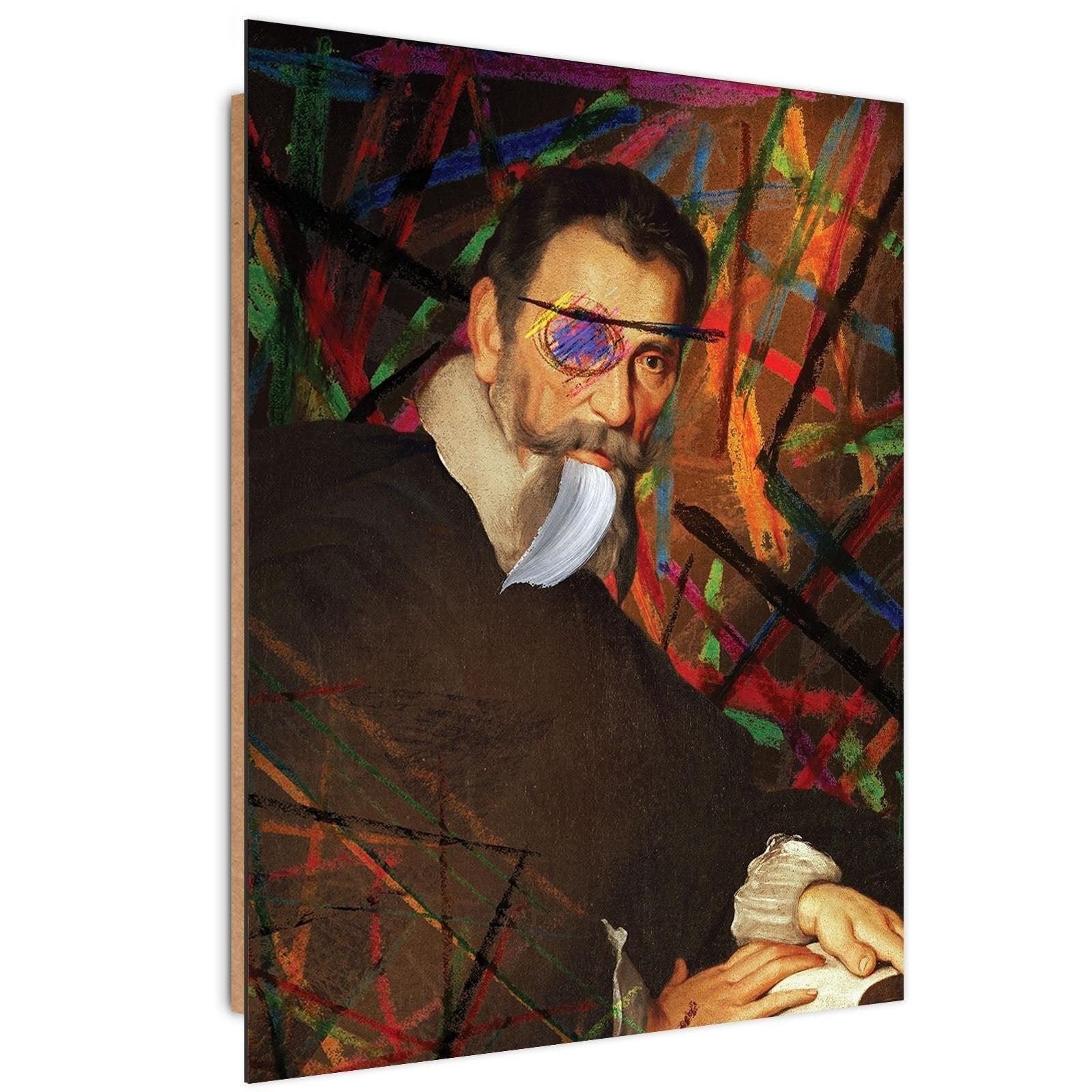 Tableau bois Homme avec bandeau - 40 x 60 cm | Leroy Merlin