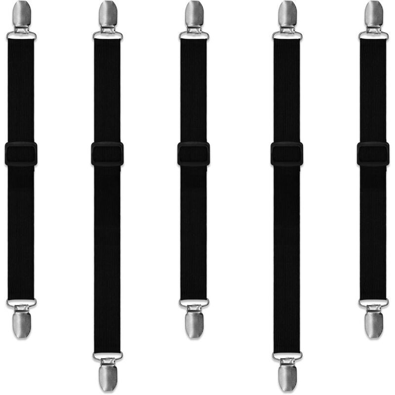 5 Pièces Pince Nappe Exterieur Attache Nappe Réglable Élastique Attache ...